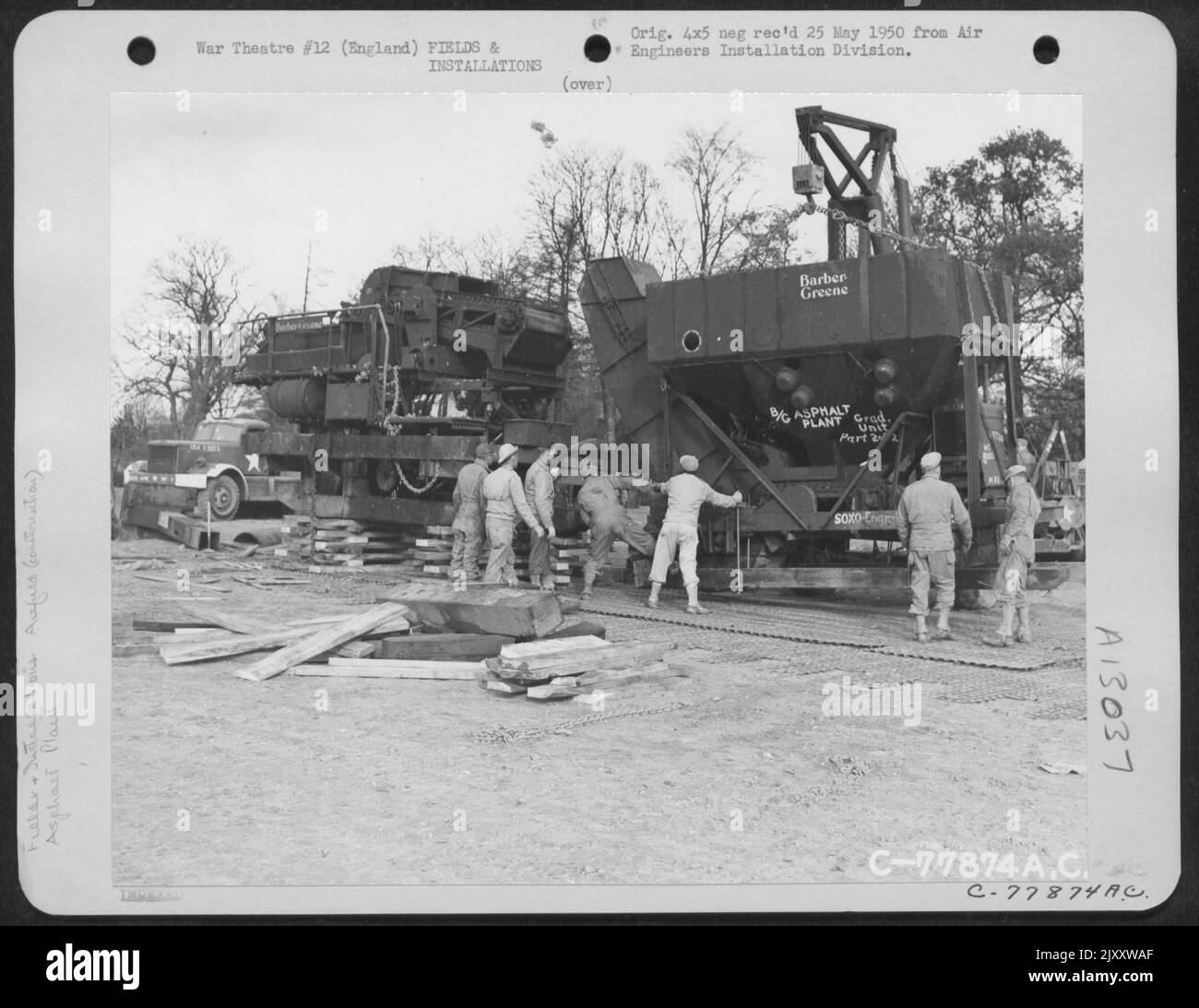 Asphalt Plant Operated By Men Of The 833Rd Engineers Aviation Battalion ...