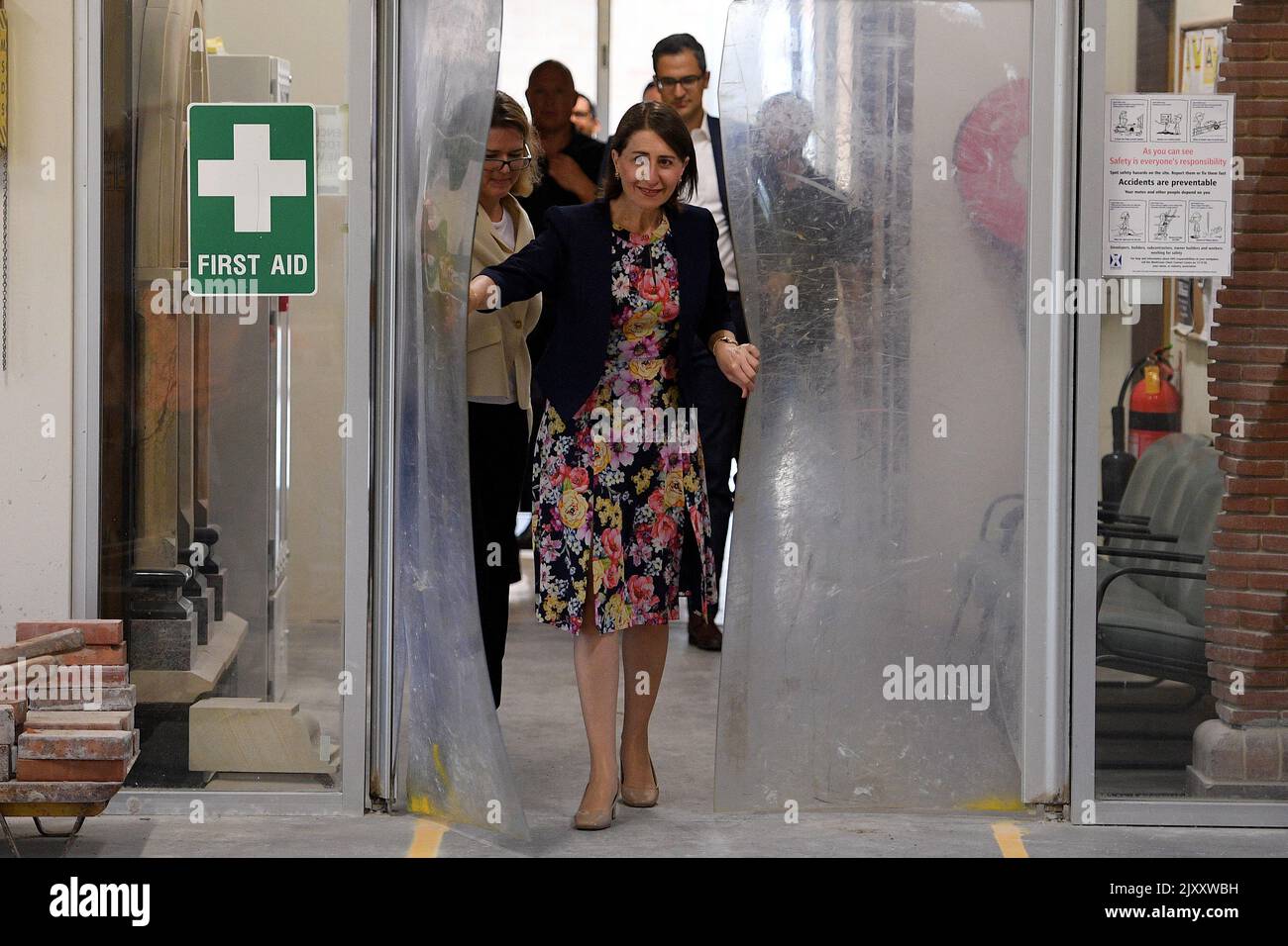NSW Premier Gladys Berejiklian arrives to visit Miller TAFE in south ...