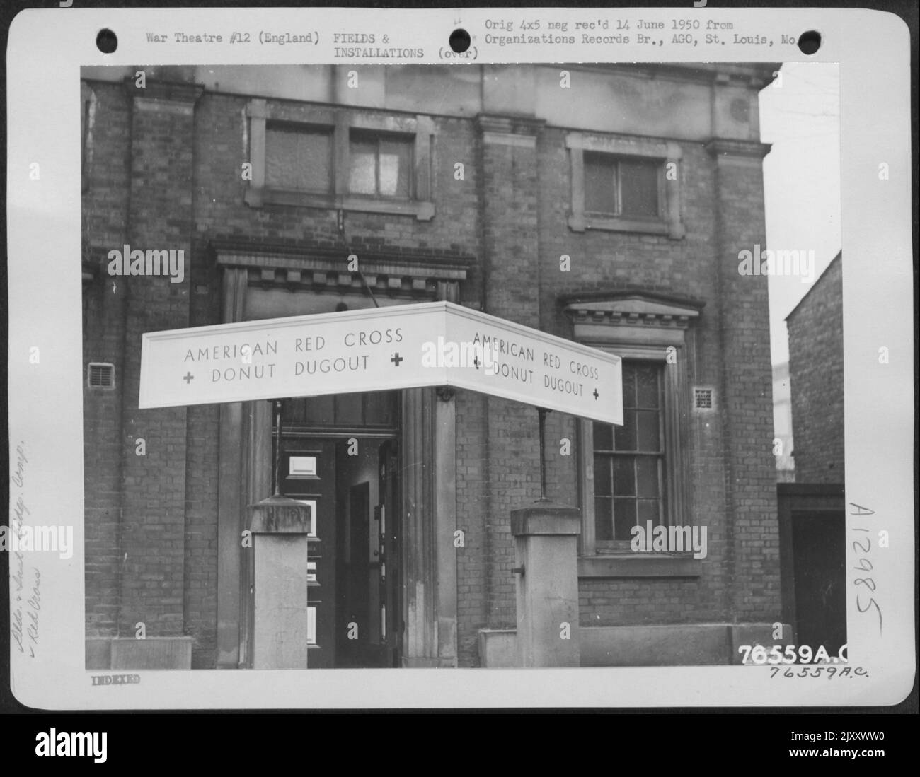 The American Red Cross 'Donut Dugout' Building At Lytham, England. 18 ...