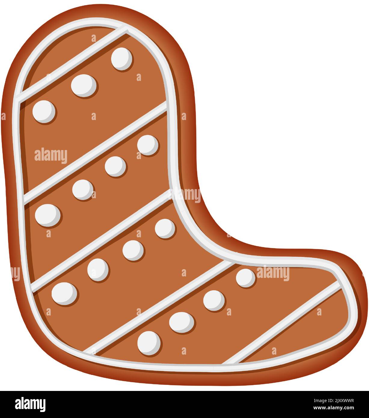 Gingerbread alphabet. Creative gingerbread typography design. Biscuit ...