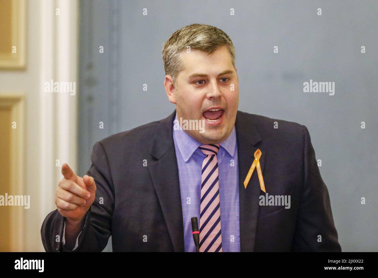 Queensland Police Minister Mark Ryan speaks during Question Time at ...