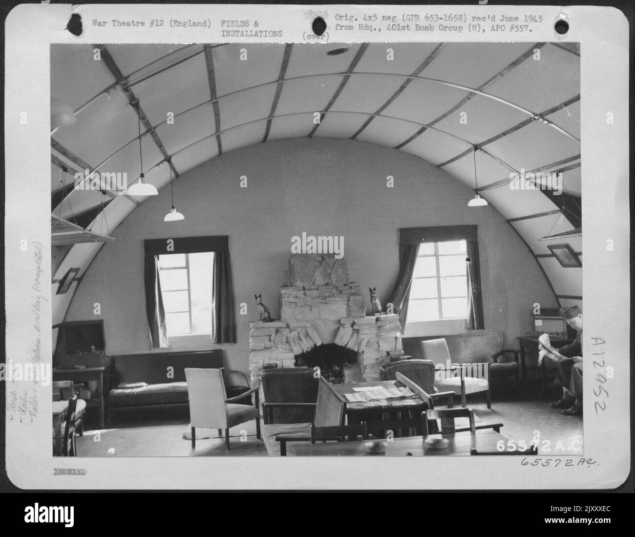 Interior Of The Sergeants Club At An 8Th Air Force Base In England, 16 ...
