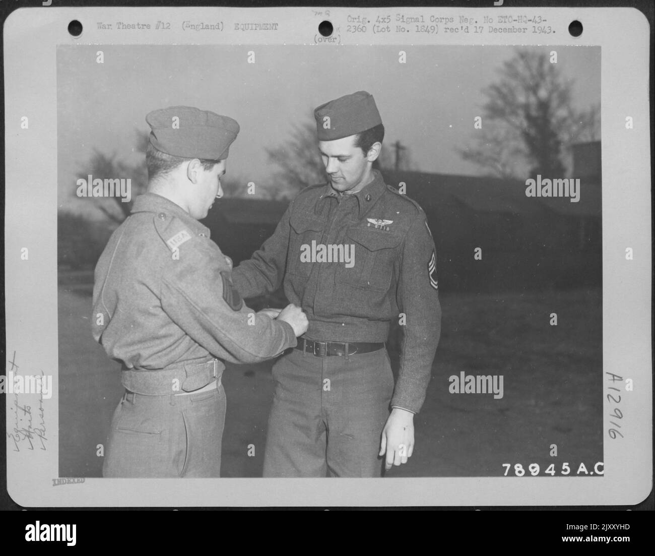 S/Sgt. Samuel J. Delcambre Of New Iberia, Louisiana, And T/Sgt Harold Secor Of Savannah, Ny ...
