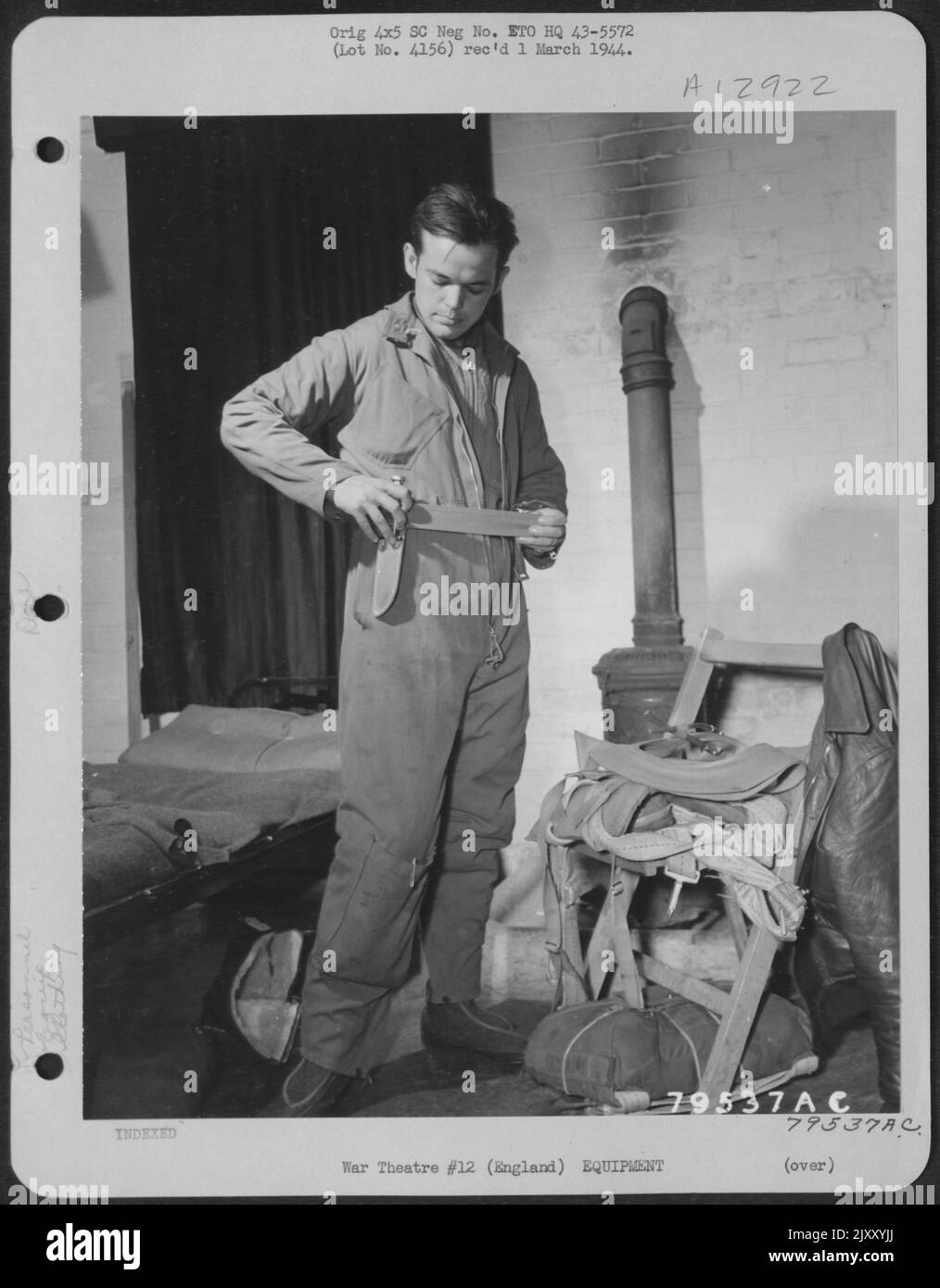 After Donning The Electrically Heating Flying Suit, S/Sgt. William W ...