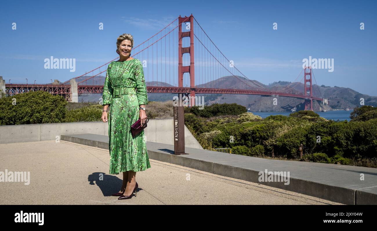 2022-09-07 11:46:05 SAN FRANCISCO - Queen Maxima at the Golden Gate ...