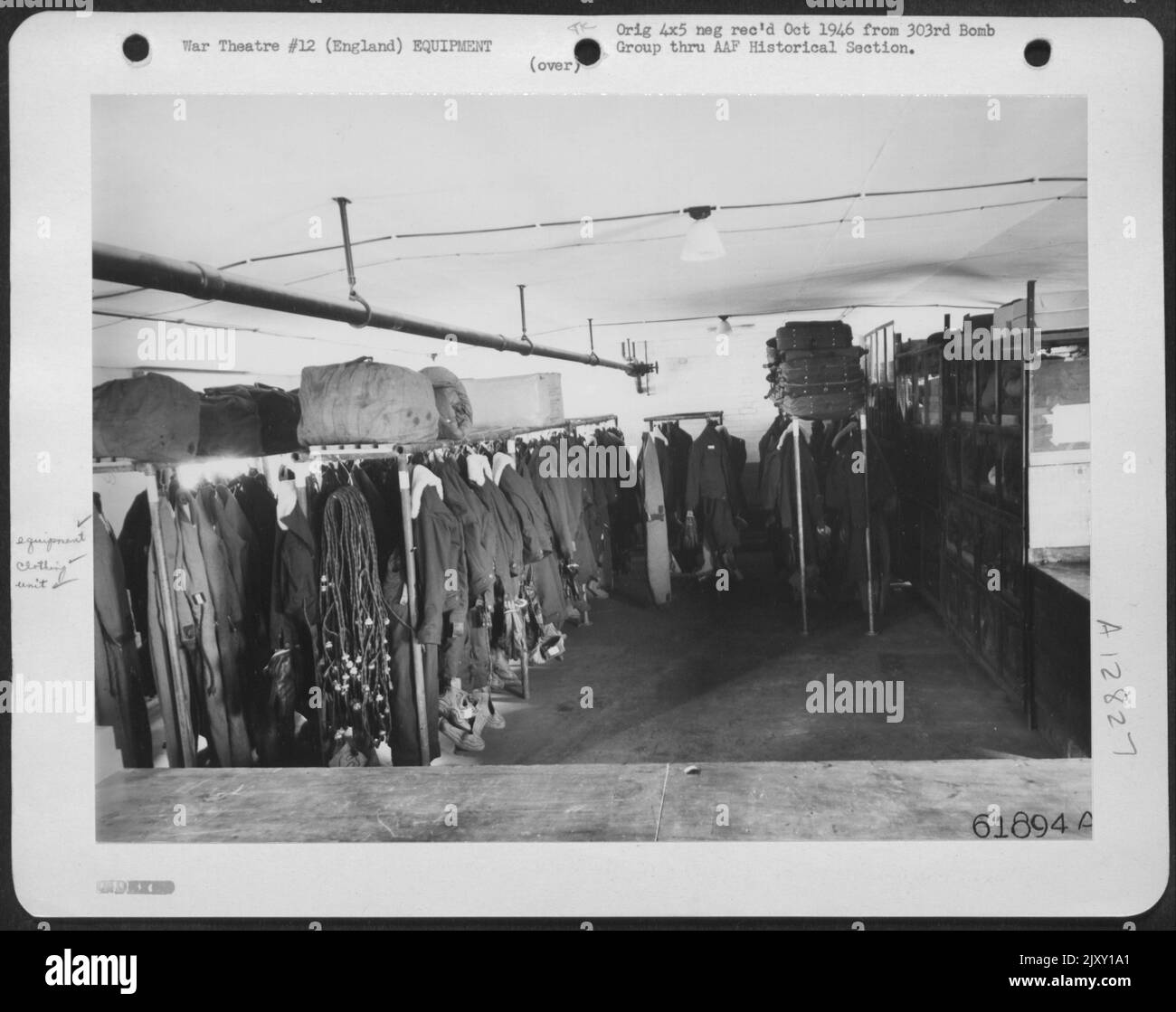 Rack And Racks Of Clothing Hang In The Drying Room Of Equipment Section ...