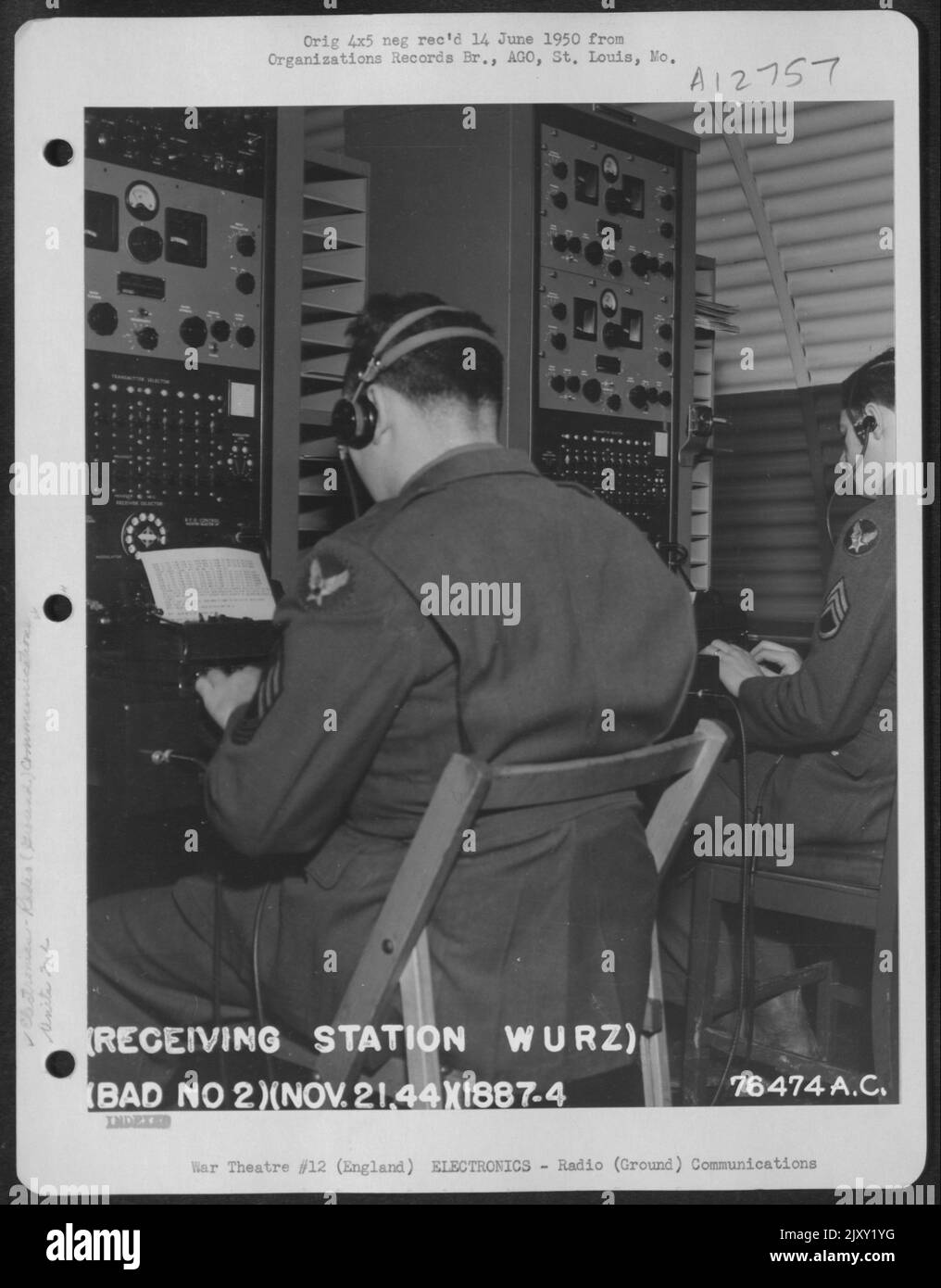Members Of The Army Airways Communications System At Work In The ...
