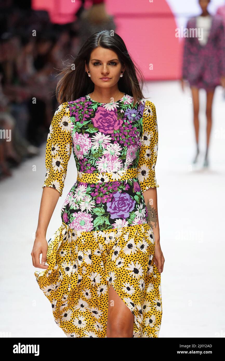 A model wearing Rixon London walks the runway during Gala Runway 2 as ...