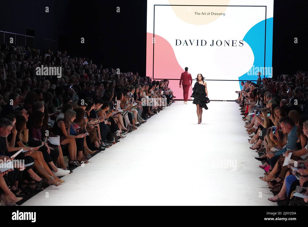 A model wearing Romance Was Born walks the runway during Gala Runway 1 ...