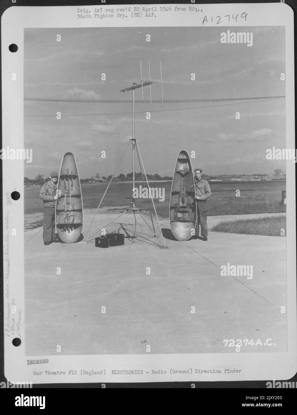 Portable Antenna Assembly For Vhf Fighter-Control Radio Set Up Of The ...