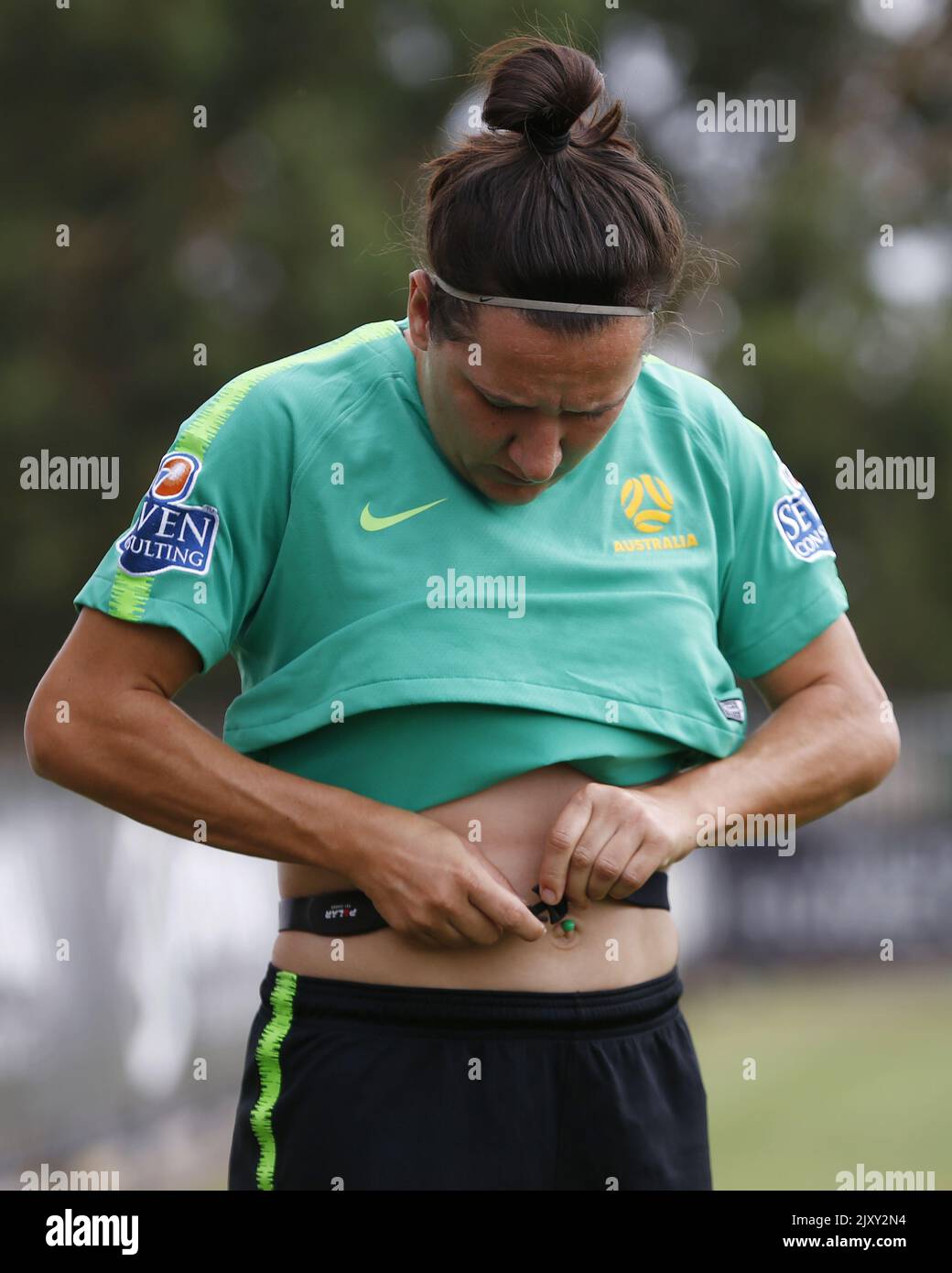 Lisa De Vanna of the Matildas is seen during a training session at ABD ...