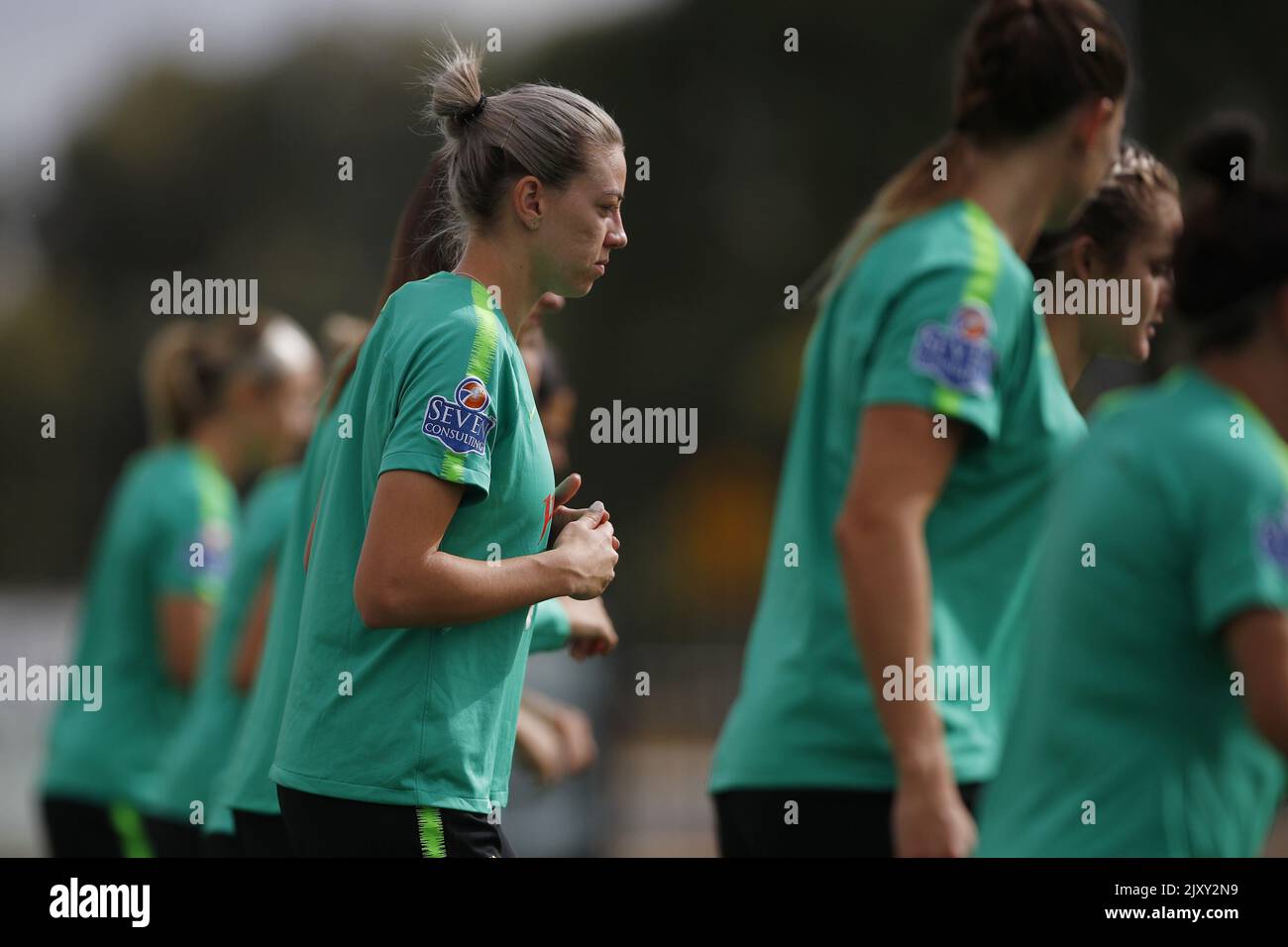 Alanna Kennedy of the Matildas is seen is seen during a training ...