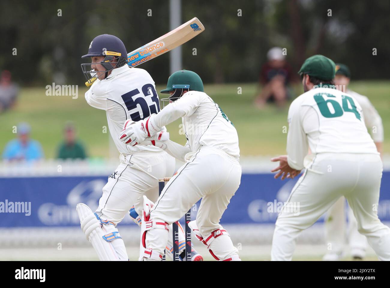 Nic Maddinson batting for Victoria during day 1 of the Round 8 ...