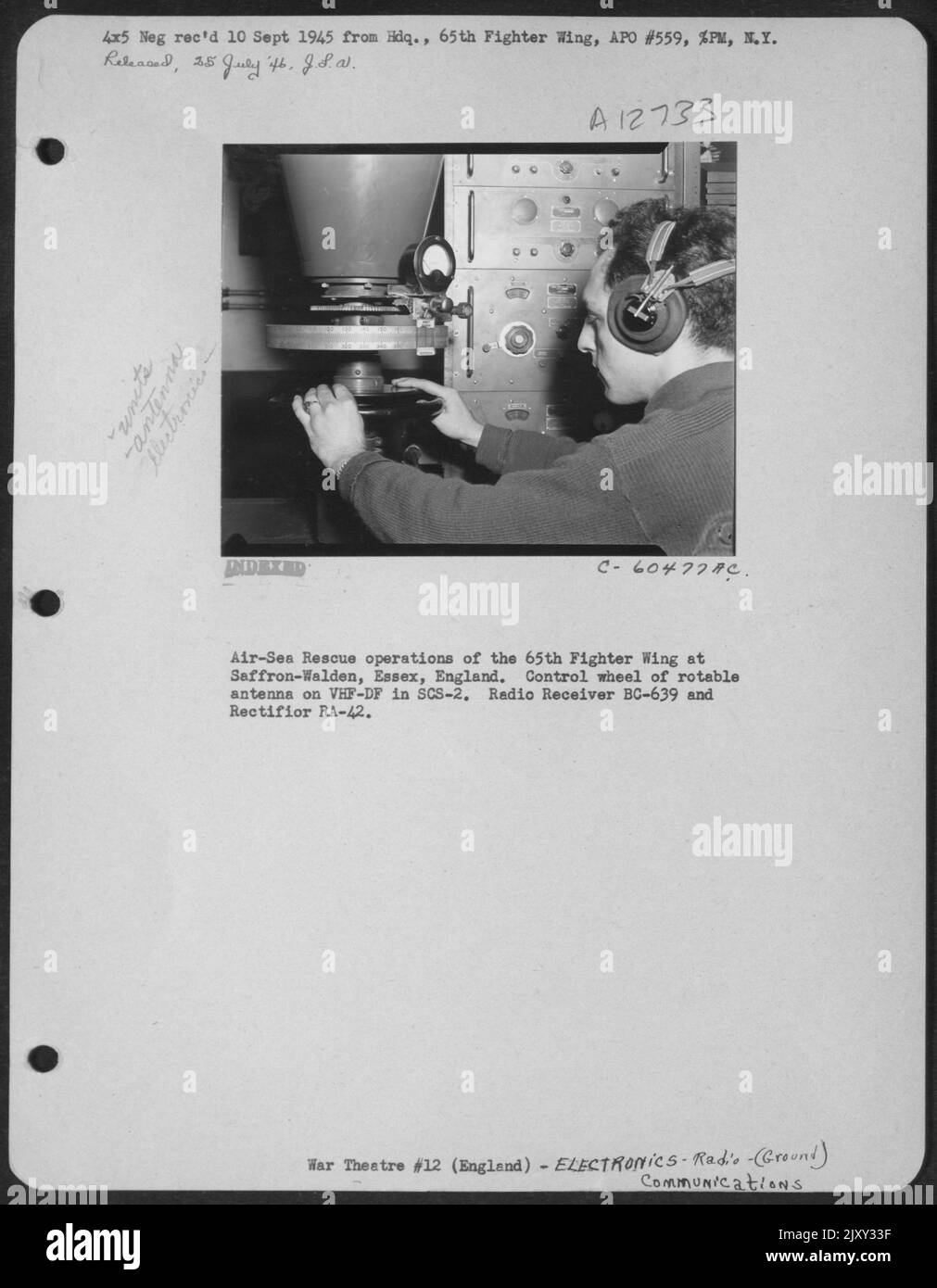 Air-Sea Rescue Operations Of The 65Th Fighter Wing At Saffron-Walden ...