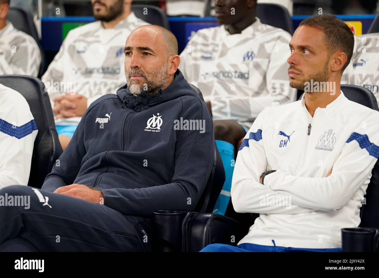 Marseille manager Igor Tudor ahead of the UEFA Champions League Group D ...
