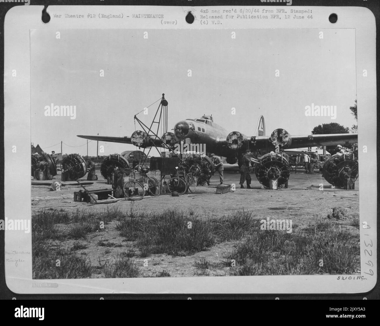 Old and new engines of the "Tomahawk Warrior" rest side by side at ...