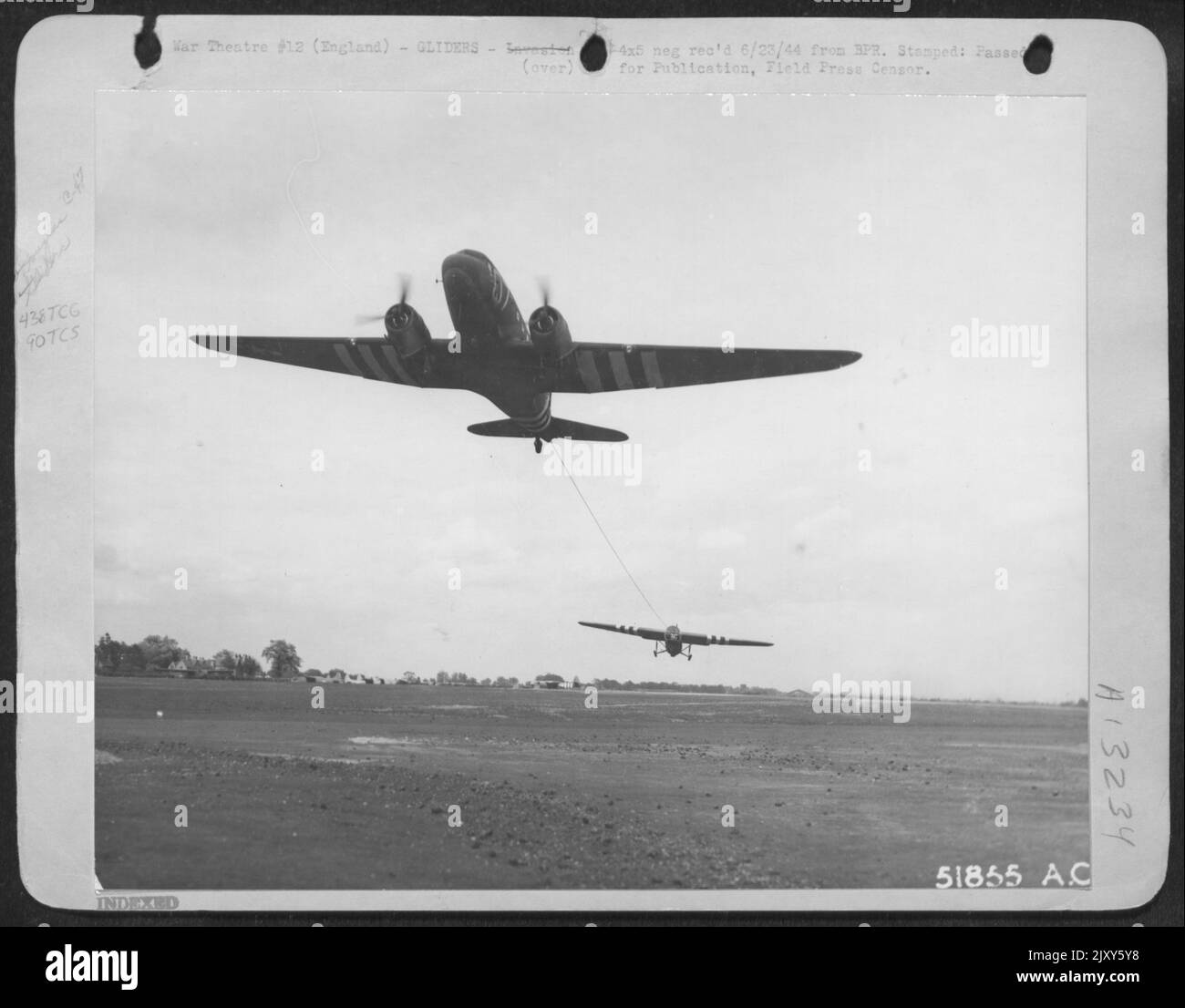 A NINTH AIR force TROOP CARRIER COMMAND STATION, England. A Douglas C ...