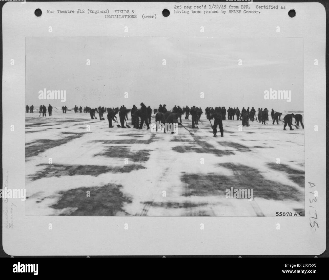 Clearing snow-covered runways was an all-night job for hundreds of ...
