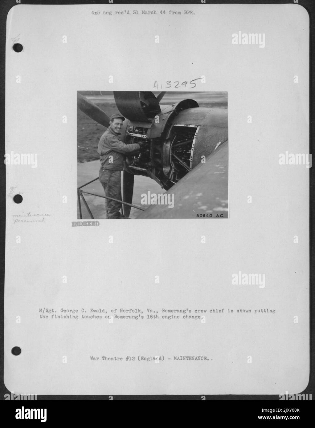 Aircraft engine change Black and White Stock Photos & Images - Alamy