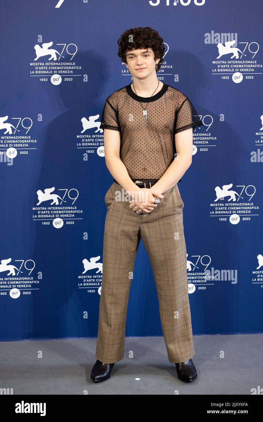 Noah Jupe attends the photocall for "Dreamin' Wild" at the 79th Venice ...