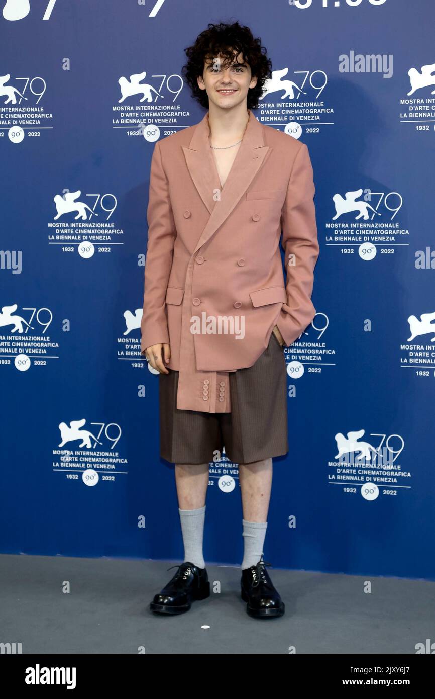 Jack Dylan Grazer poses at the photocall of 'Dreamin Wild' during the 79th Venice International ...