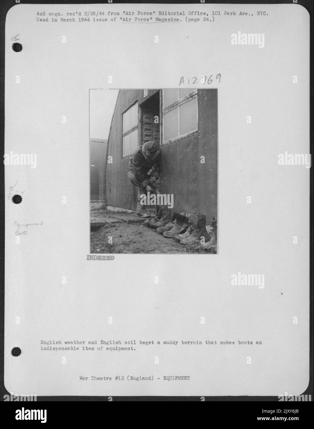 English weather and English soil beget a muddy terrain that makes boots ...