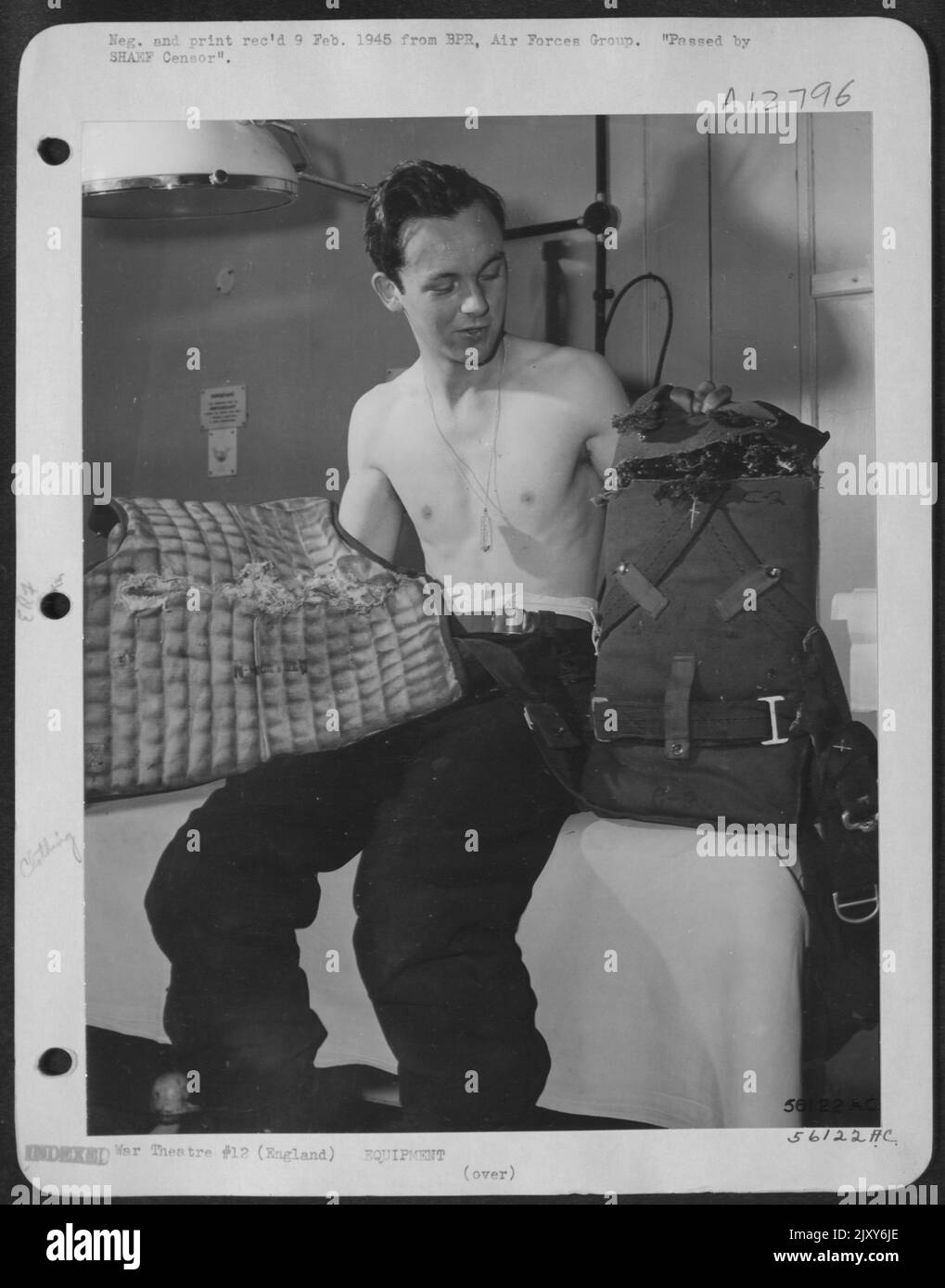 ENGLAND-This U.S. Eighth Air force Boeing B-17 Flying ofrtress waist ...