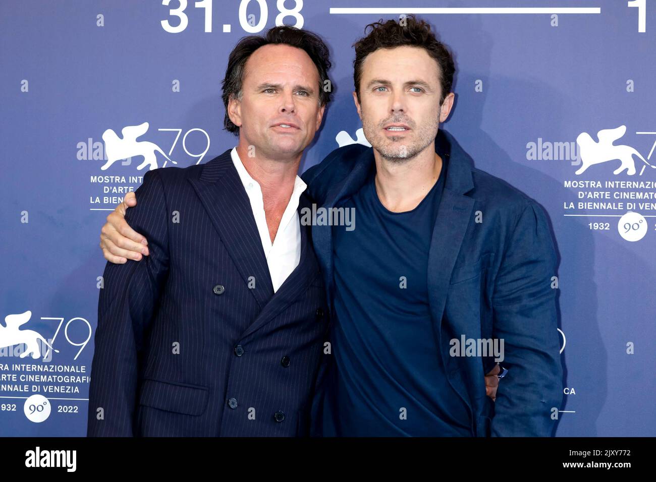 Walton Goggins and Casey Affleck pose at the photocall of 'Dreamin Wild ...
