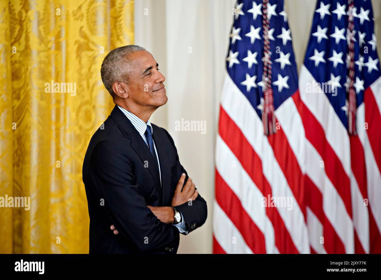 Michelle obama portrait unveiling hi-res stock photography and images ...