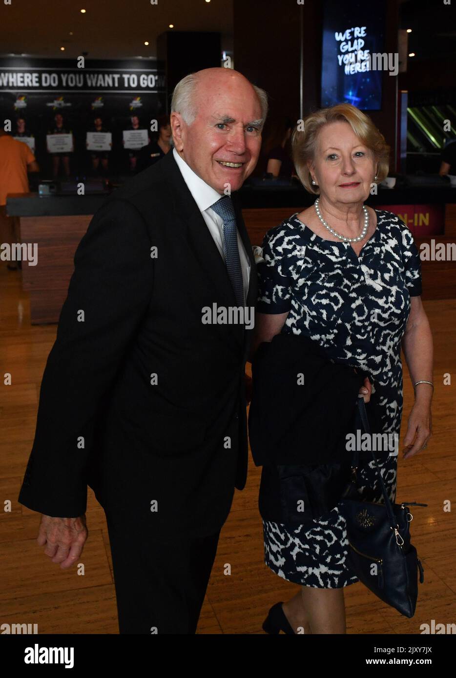 Former Prime Minister John Howard and wife Jeanette arrive for the NSW ...