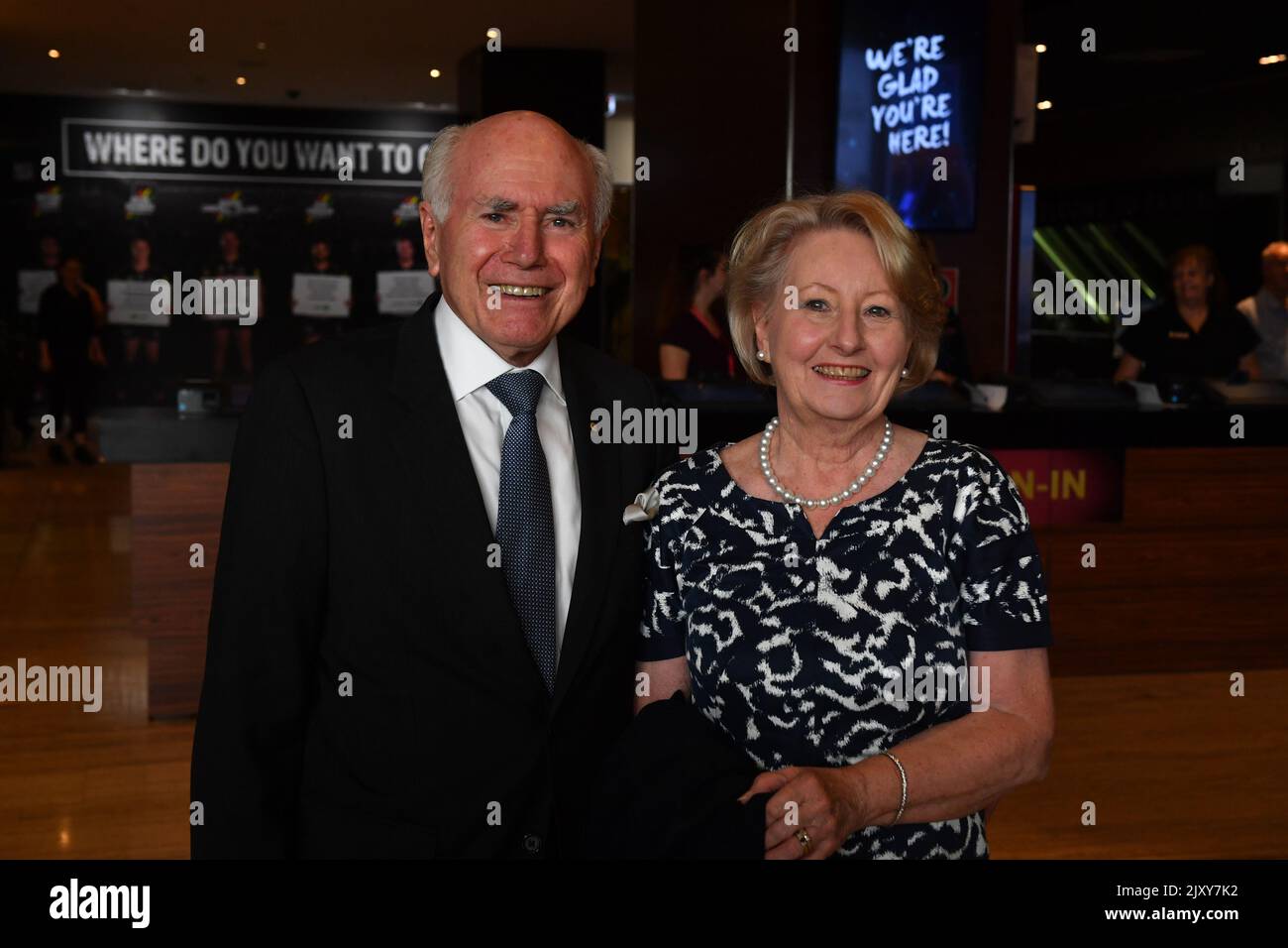 Former Prime Minister John Howard and wife Jeanette arrive for the NSW ...
