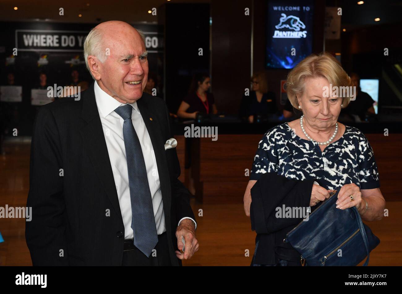Former prime minister John Howard and wife Jeanette arrive for the NSW ...