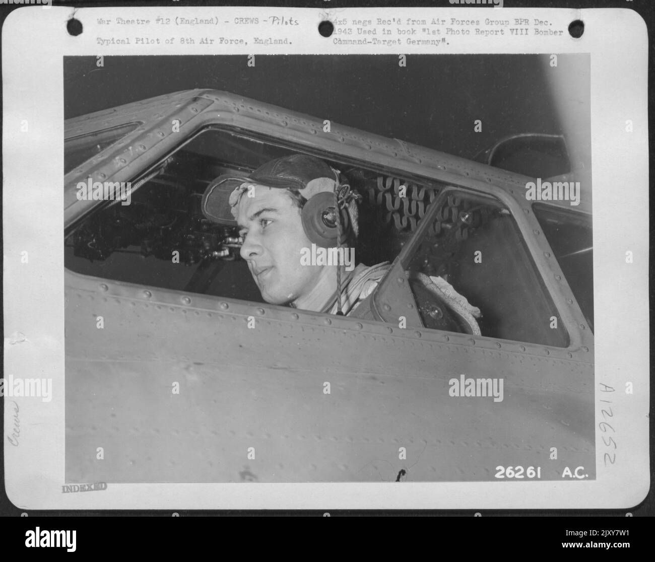 Typical Pilot of 8th Air force, England Stock Photo - Alamy