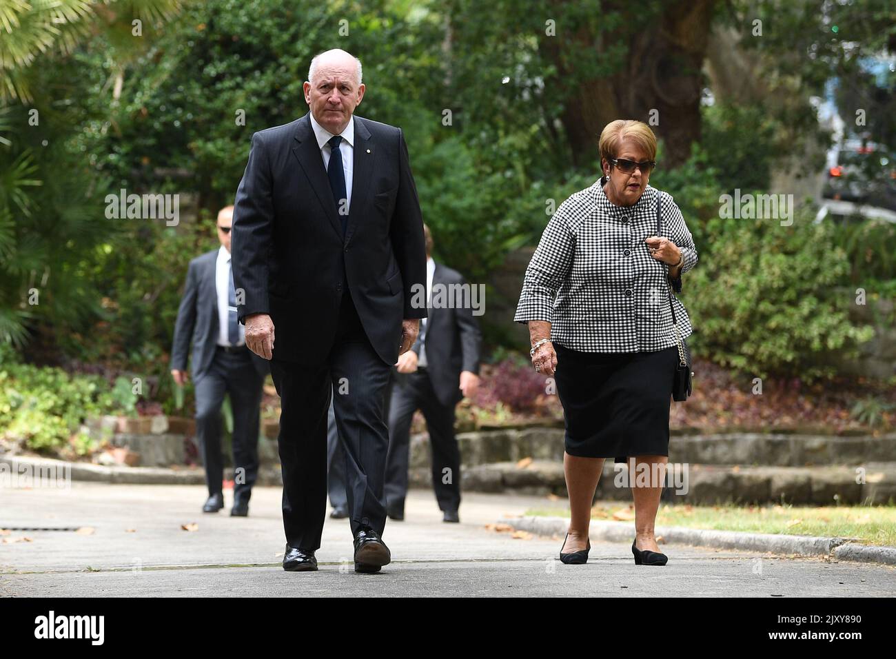 Governor General General Sir Peter Cosgrove and Lady Cosgrove arrive at ...