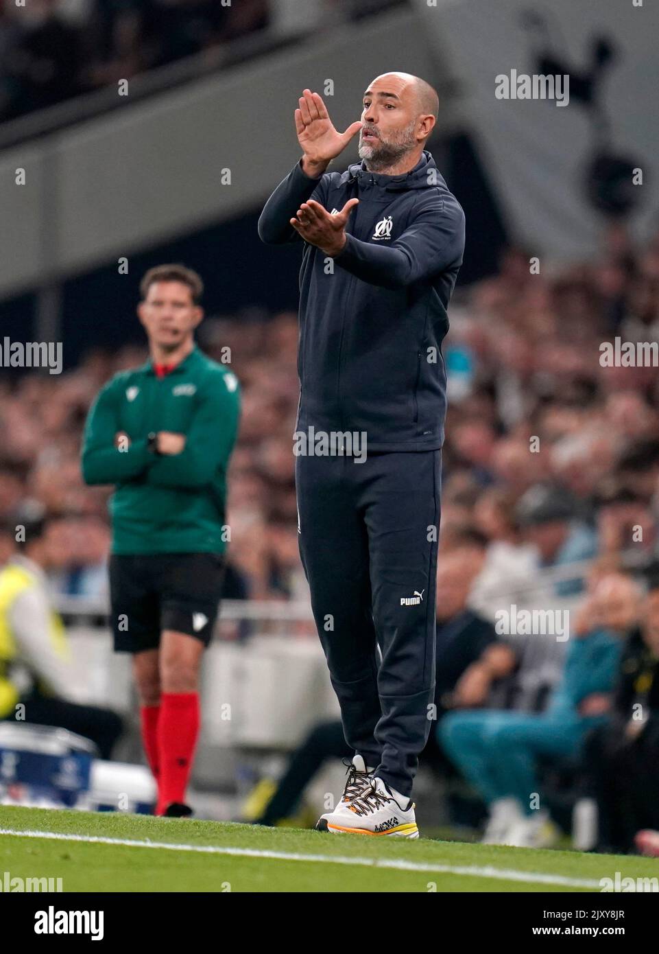 Marseille manager Igor Tudor gestures during of the UEFA Champions ...