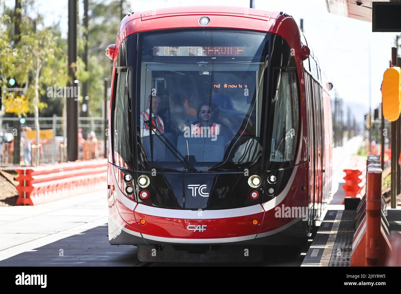 Australian Opposition leader Bill Shorten is seen inside the cockpit of ...