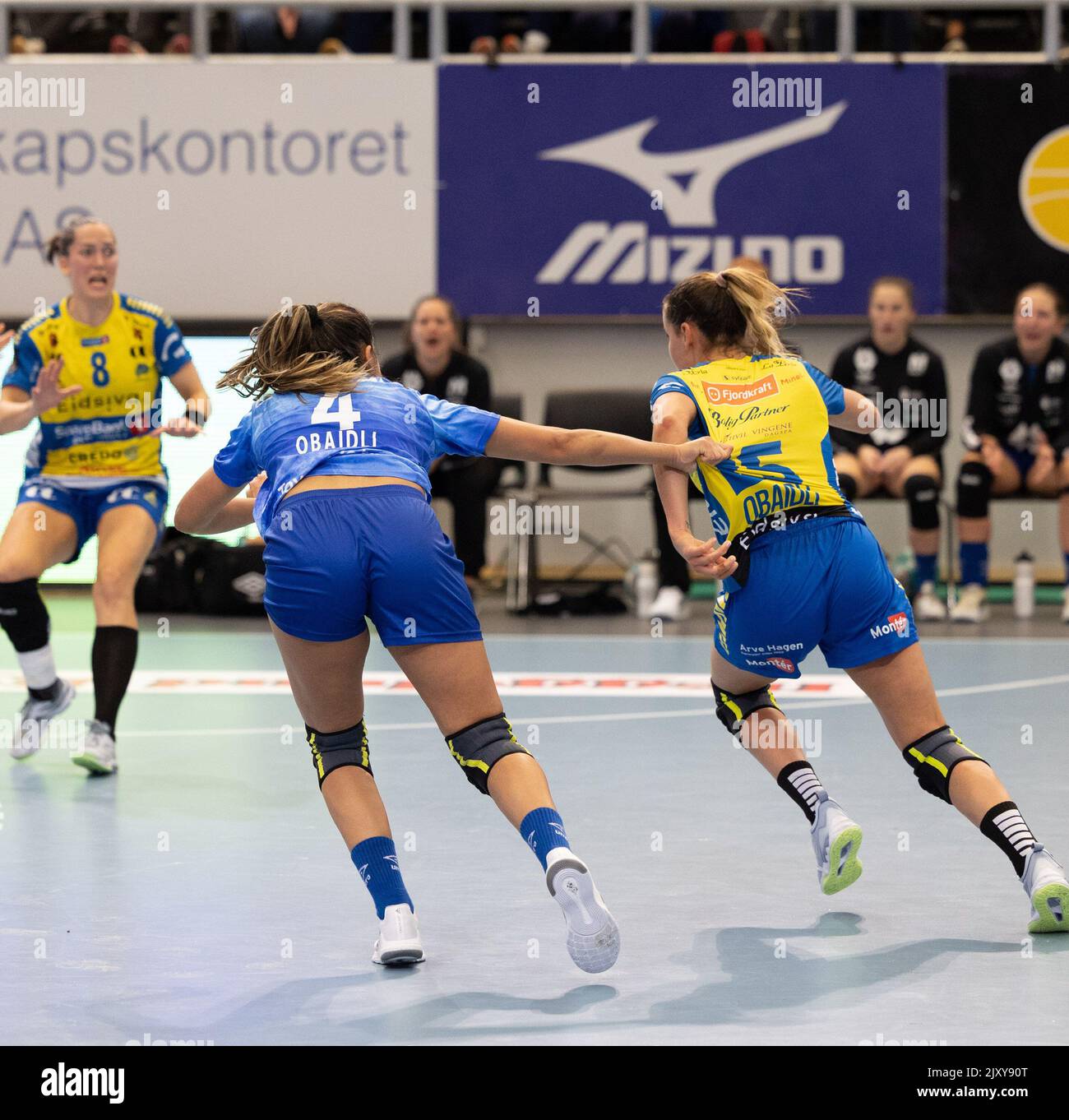 Hamar, Norway. 07th Sep, 2022. Hamar, Norway, September 7th 2022: Mona Obaidli (4 Molde) and ...