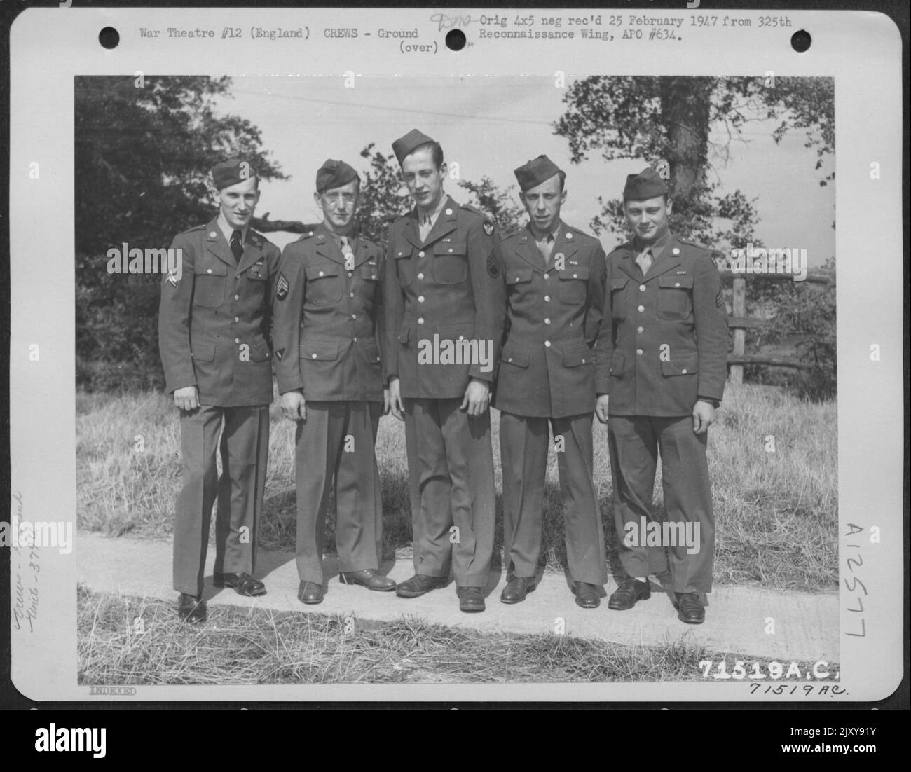 The Ground Crew Of The 379Th Bomb Group Pose For The Photographer At An ...