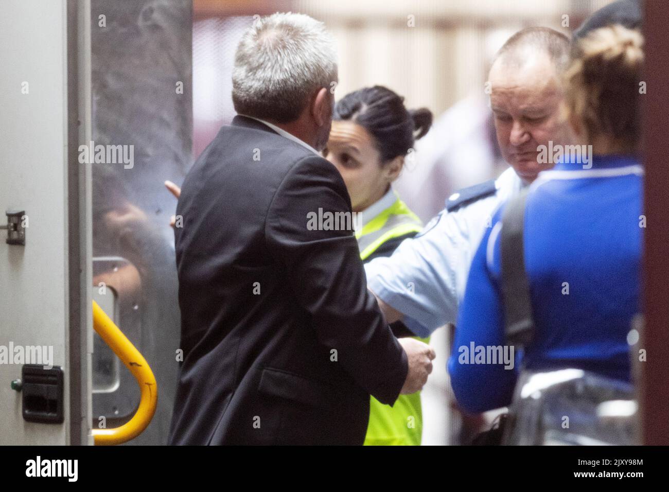 Borce Ristevski arrives at the Supreme Court in Melbourne, Wednesday ...