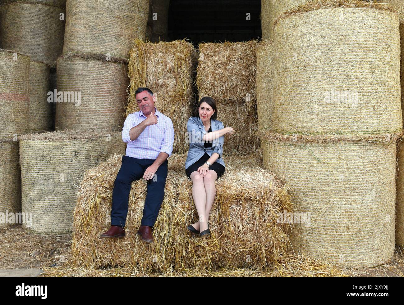 NSW Premier Gladys Berejiklian and NSW Deputy Premier John Barilaro at ...