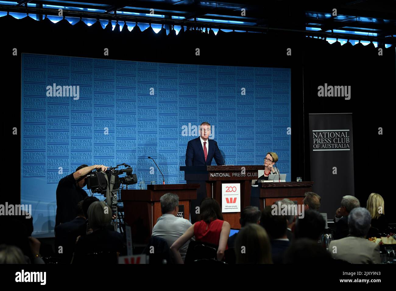 NSW Labor leader Michael Daley speaks at the National Press Club in ...