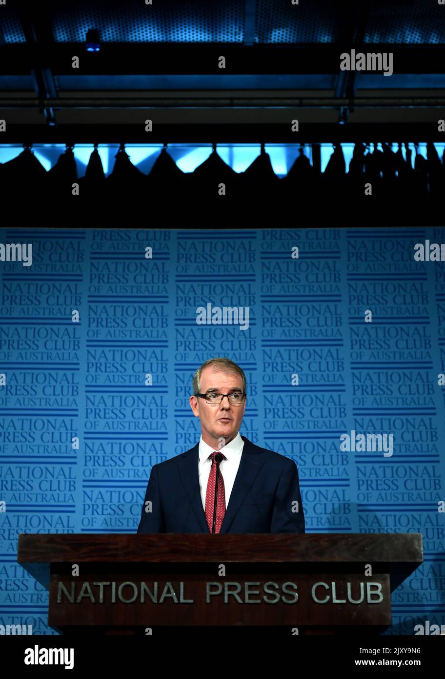 NSW Labor leader Michael Daley speaks at the National Press Club in ...