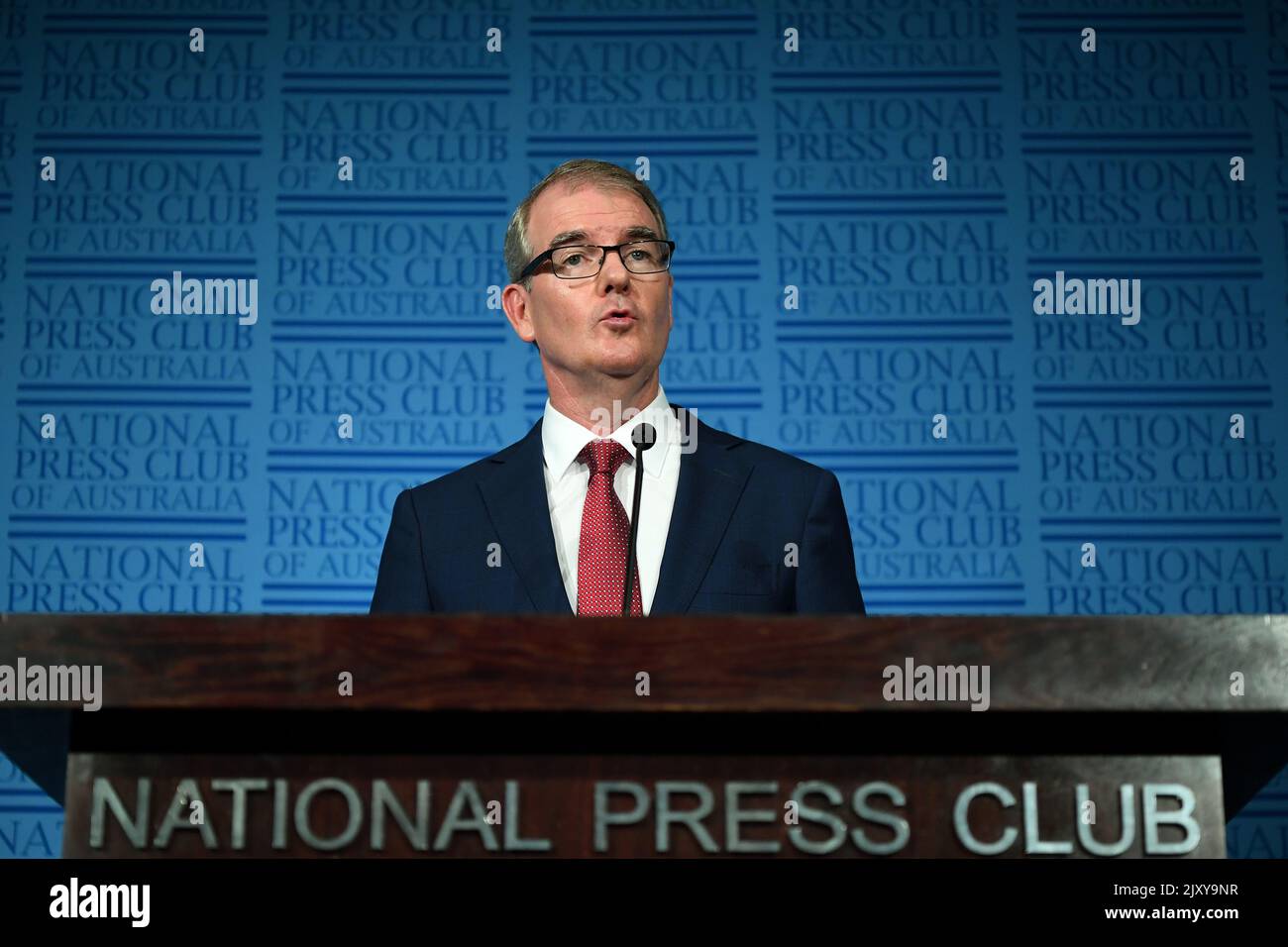 NSW Labor leader Michael Daley speaks at the National Press Club in ...