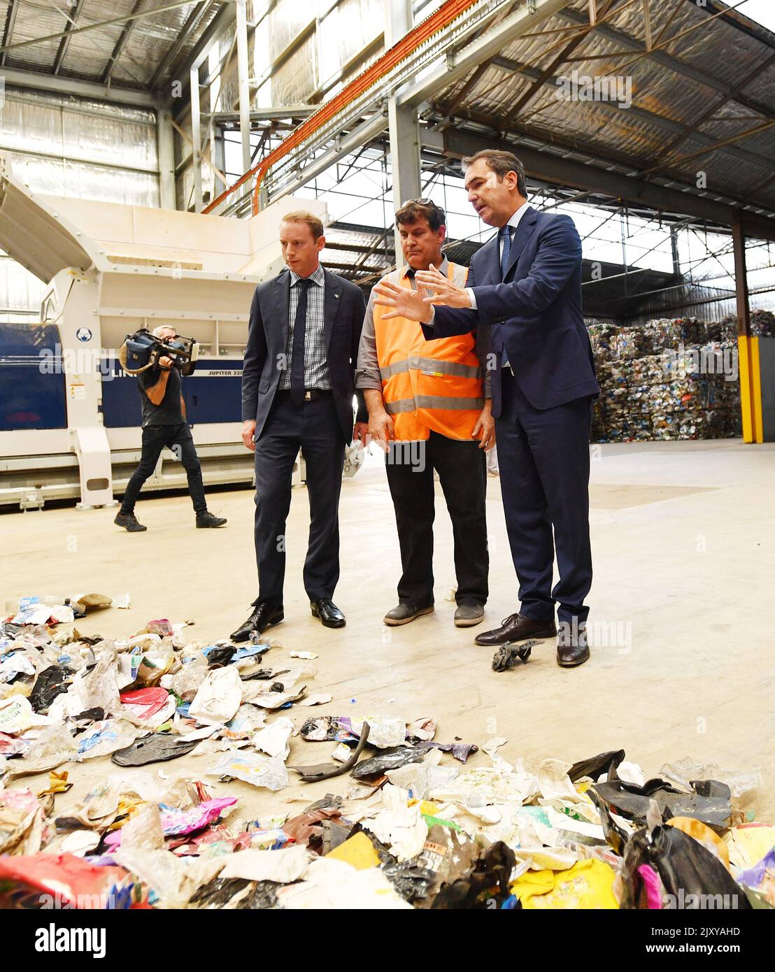 SA Premier Steven Marshall is seen with SA Minister for Environment and ...