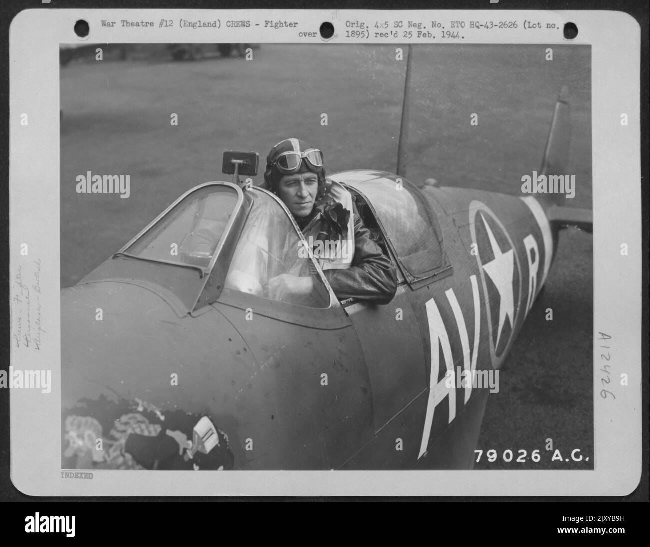 Capt. Don Willis Of Crawford County, Indiana In A Spitfire At A Usaaf ...