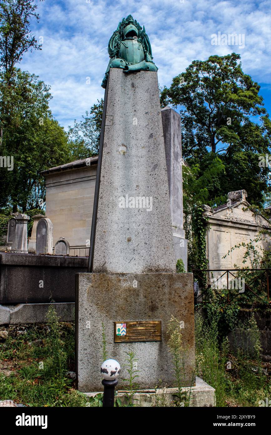 Paris, France - September 05, 2022 The Pere Lachaise cemetery is the ...