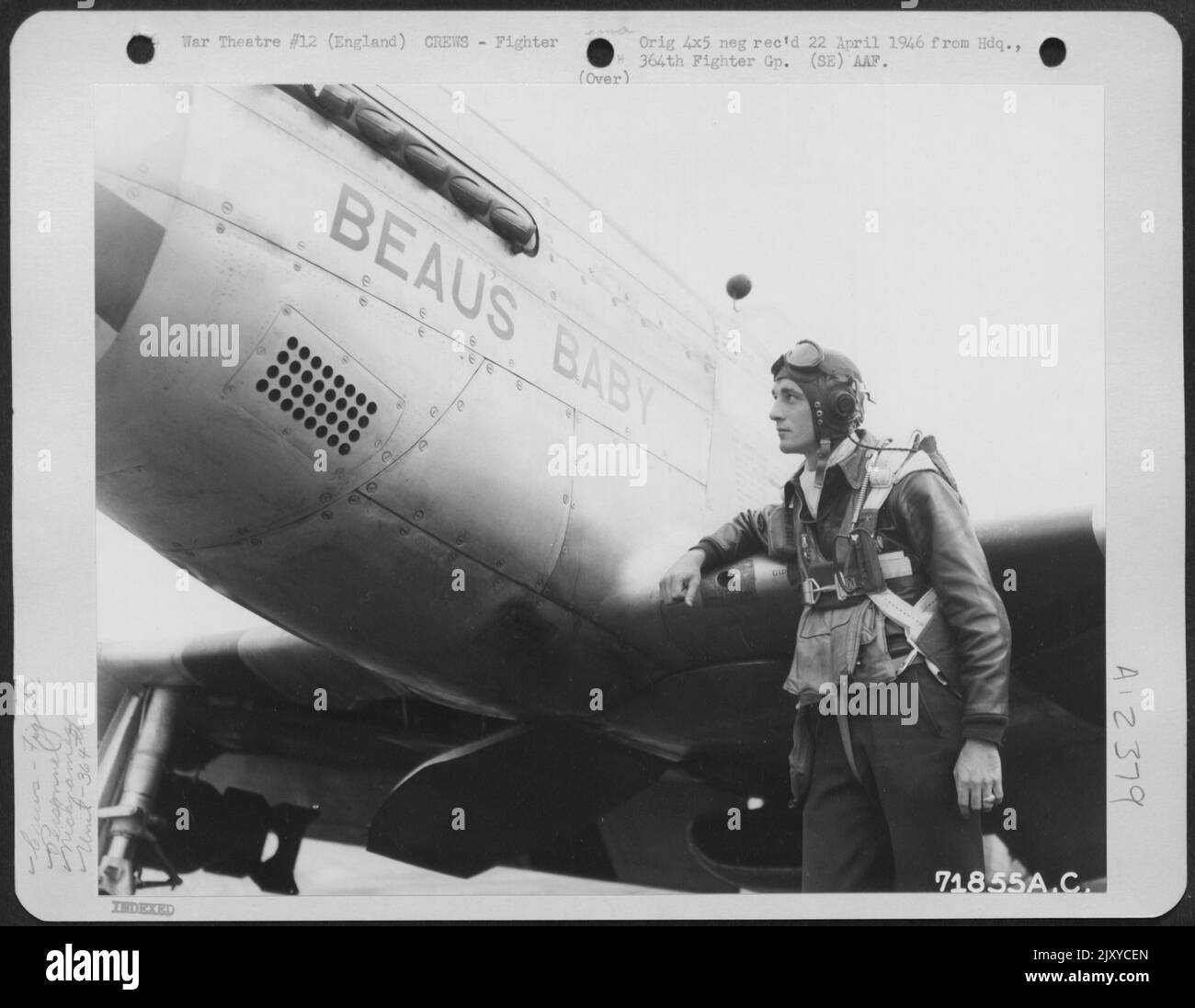 Lt. Beaumont, Pilot Of The 364Th Fighter Group, 67Th Fighter Wing ...
