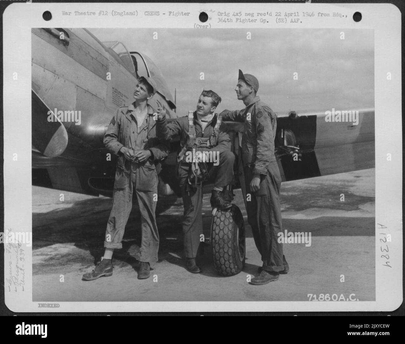 Major Aiken, Pilot, Points Out An Interesting Feature To His Ground ...
