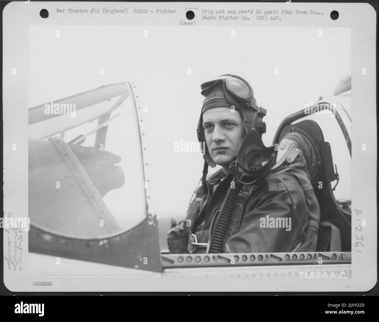 W.E. Cox, Pilot Of The 364Th Fighter Group, 67Th Fighter Wing, Poses In ...