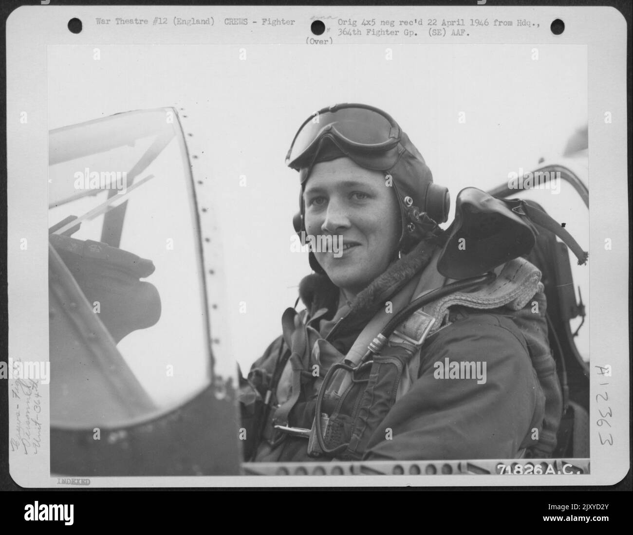 W.L. Rogers, Pilot Of The 364Th Fighter Group, 67Th Fighter Wing, Poses ...